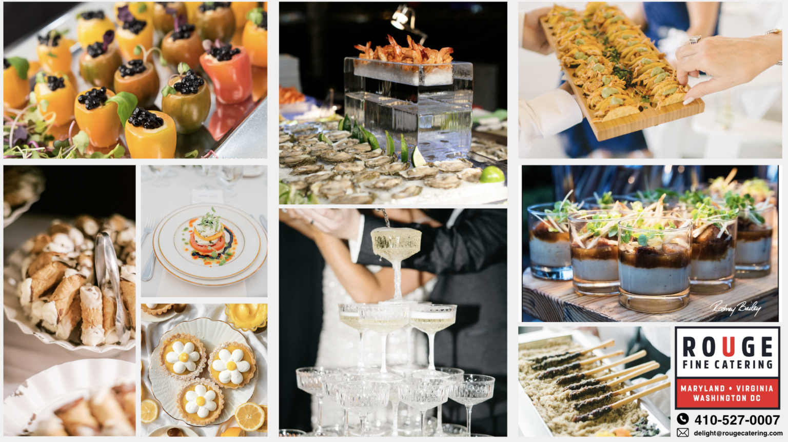 Rouge Fine Catering - Rosewood Farms Weddings